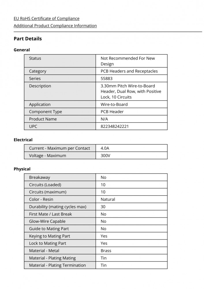 MOLEX 558831090 technical document image 2