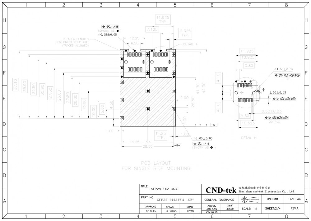 SFP28 21434511 1X2Y drawing page 2