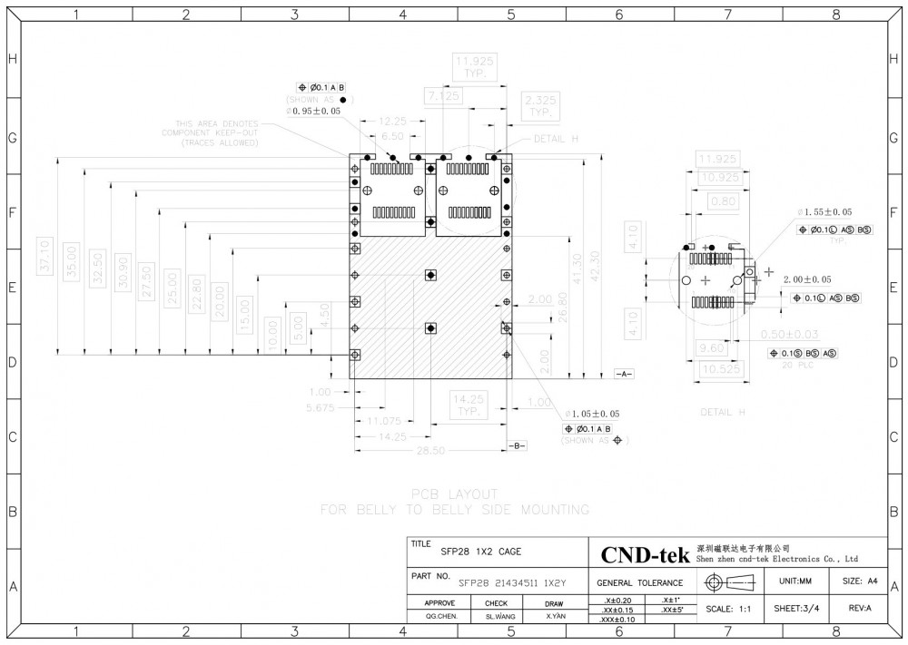 SFP28 21434511 1X2Y drawing page 3