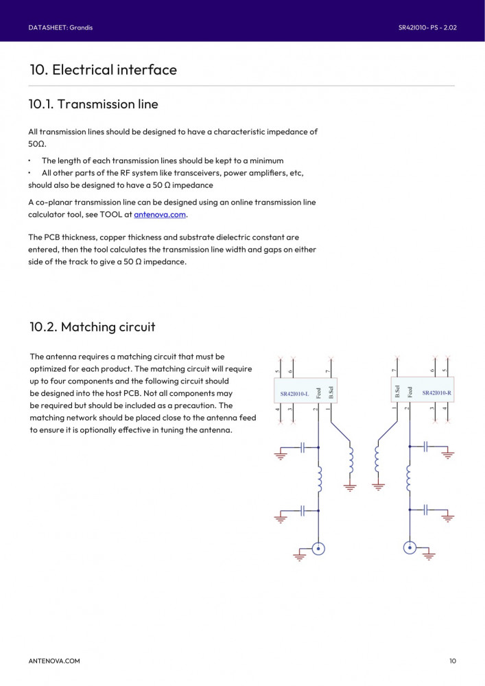 Grandis datasheet page 10