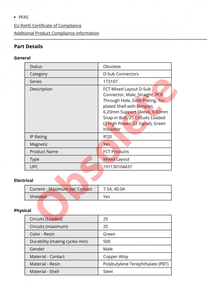 MOLEX 1731070966 technical drawing, page 2