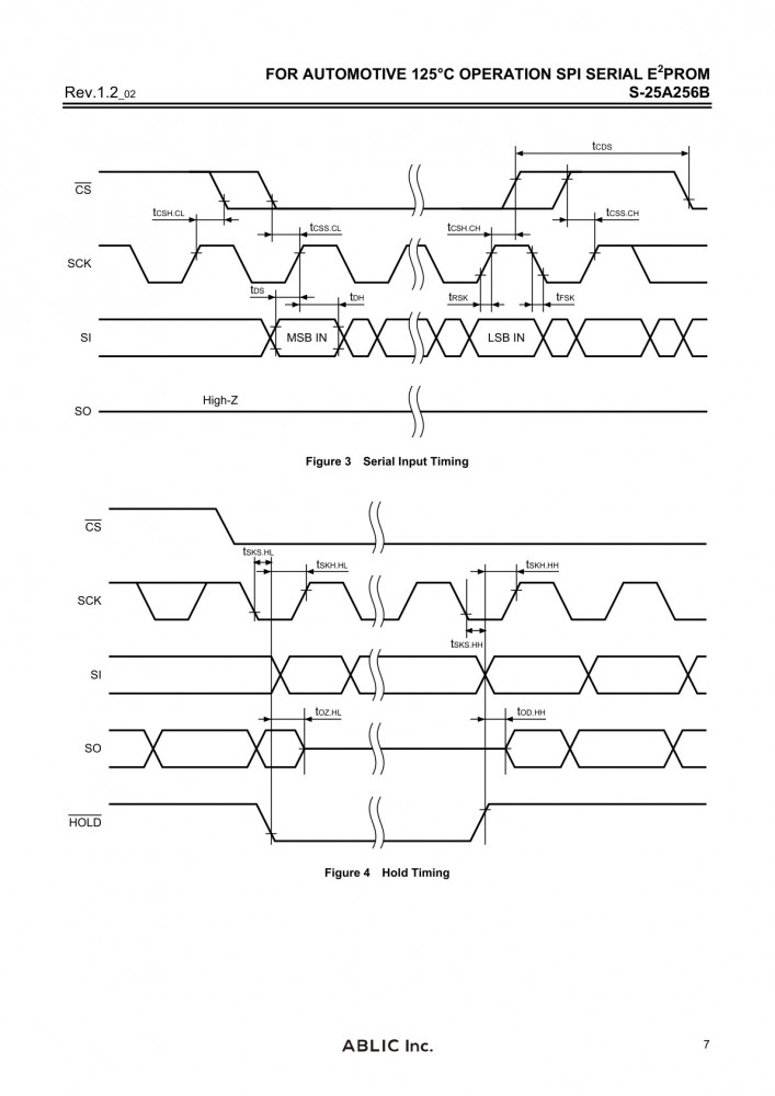S-25A256B datasheet page 7