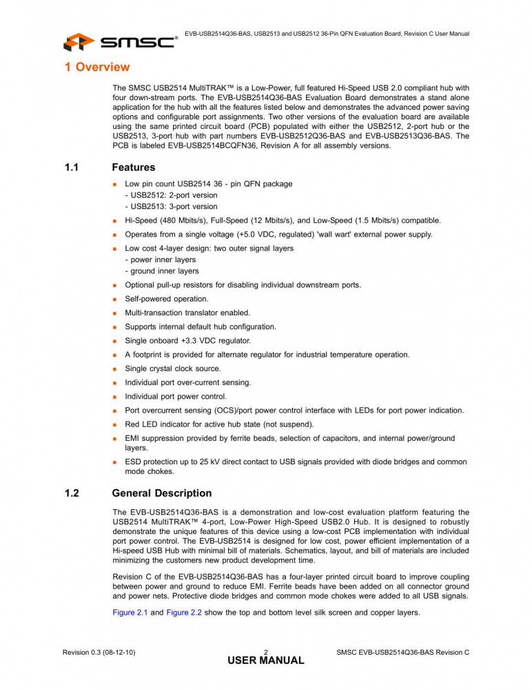 EVB-USB2513Q36-BAS documentation page 2