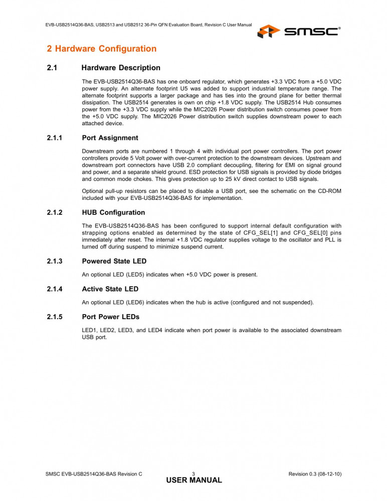 EVB-USB2513Q36-BAS documentation page 3