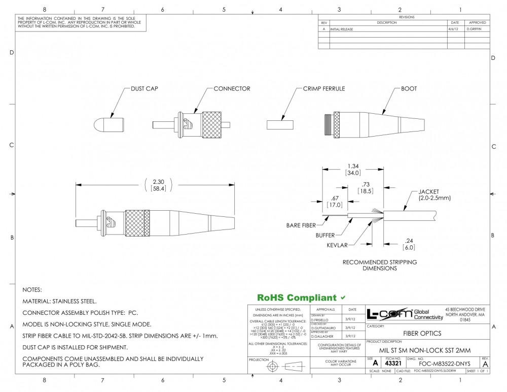 FOC-M83522-DNYS technical document page