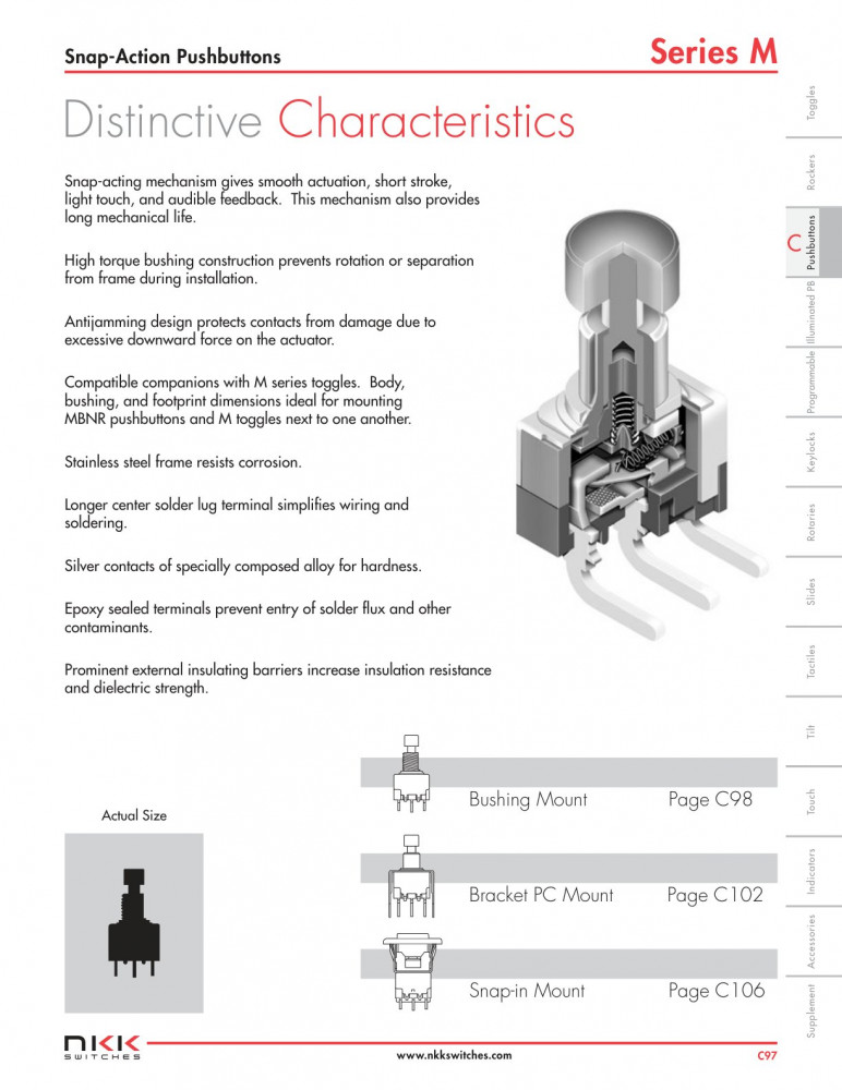 NKK Switches MBNR product documentation page 2