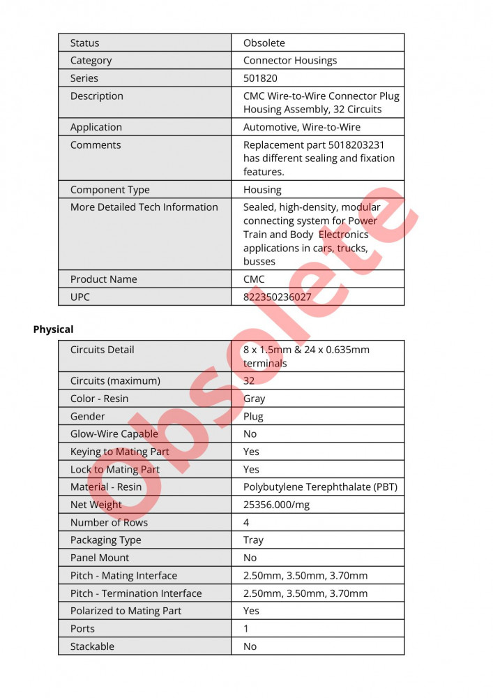 5018203201 product document image, page 2