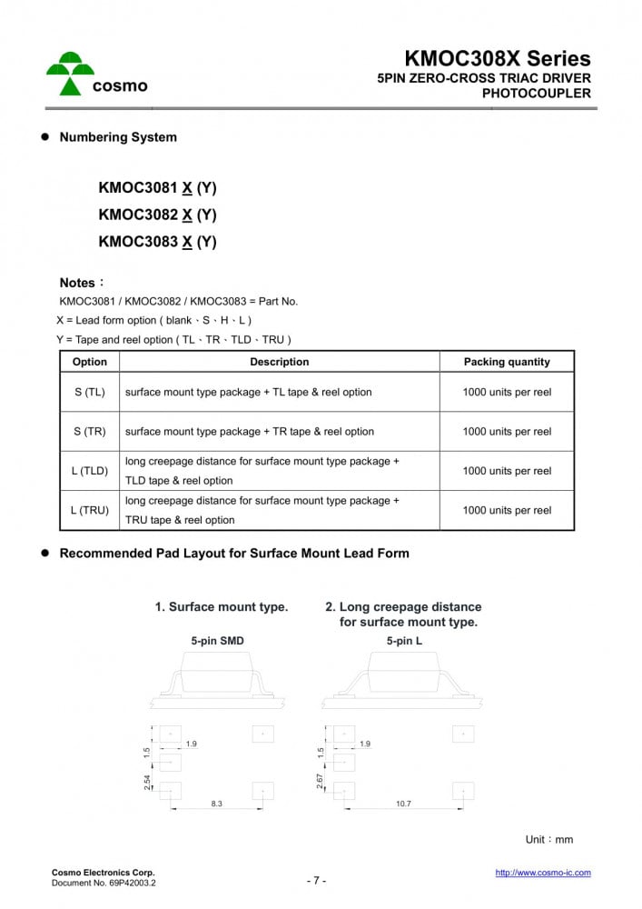 KMOC3083 datasheet page 7