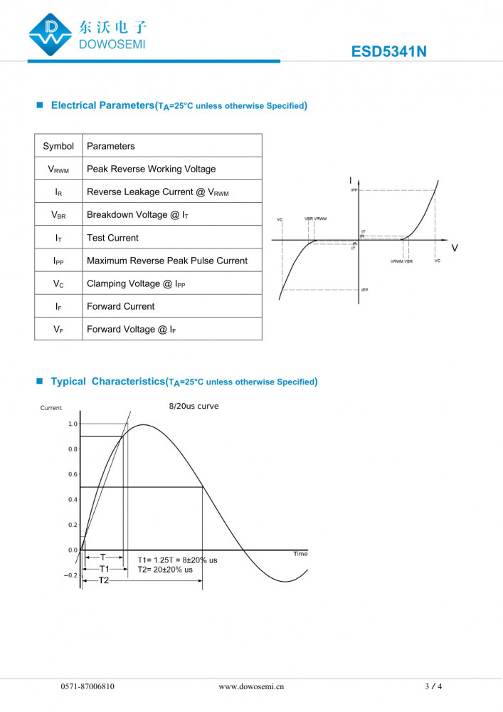 ESD5341N datasheet page 3
