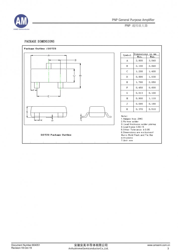 MMBT3906 datasheet page 3