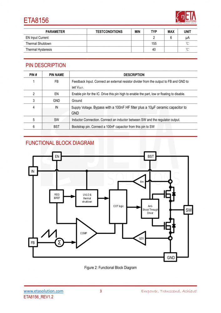 ETA8156 datasheet page 3