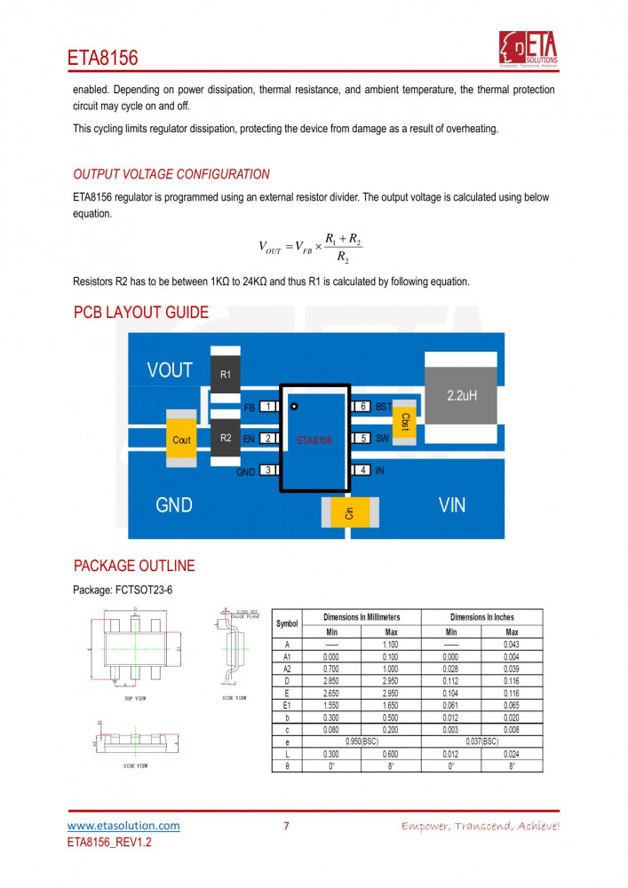 ETA8156 datasheet page 7
