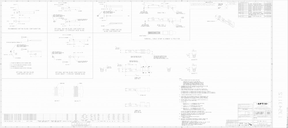 APTIV Delphi 35072405 technical drawing preview