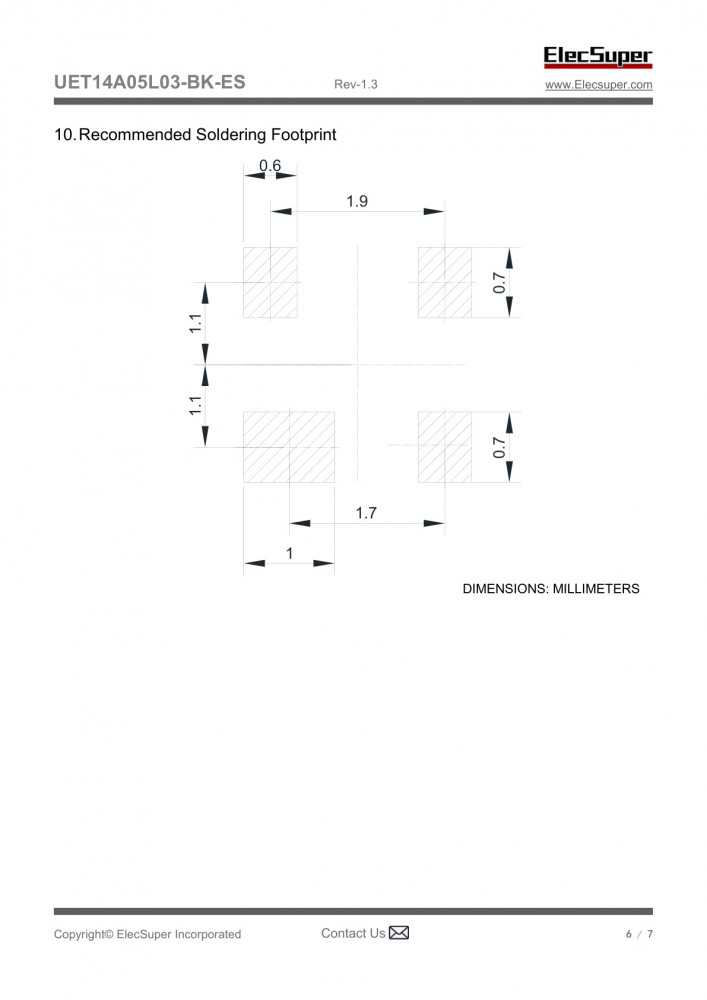 UET14A05L03-BK-ES datasheet page 6