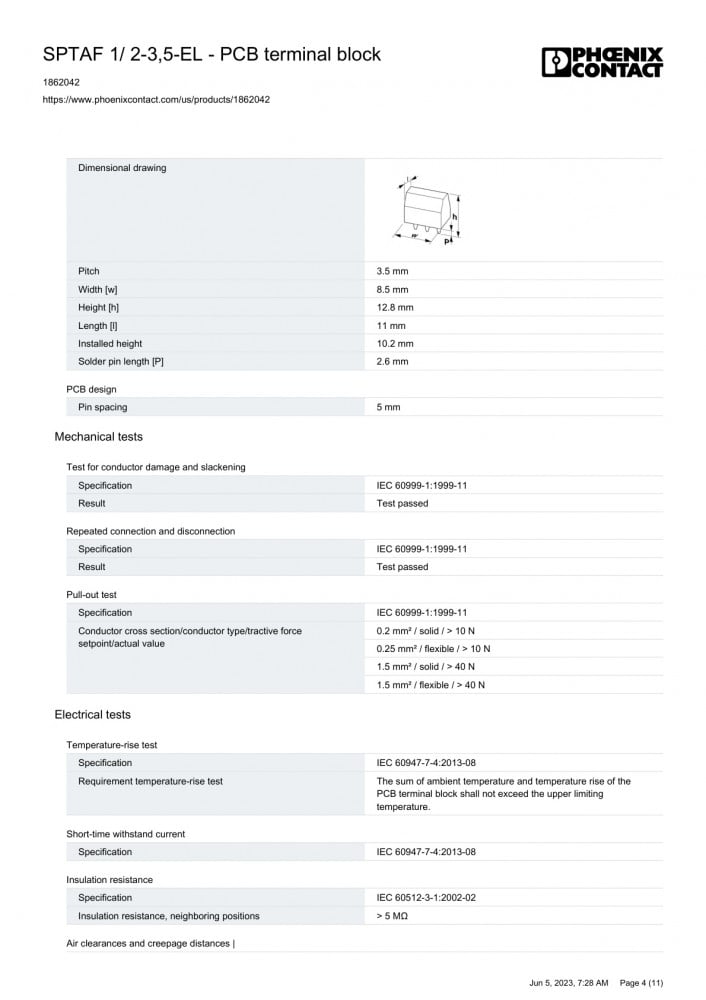 Phoenix Contact 1862042 technical document page 4
