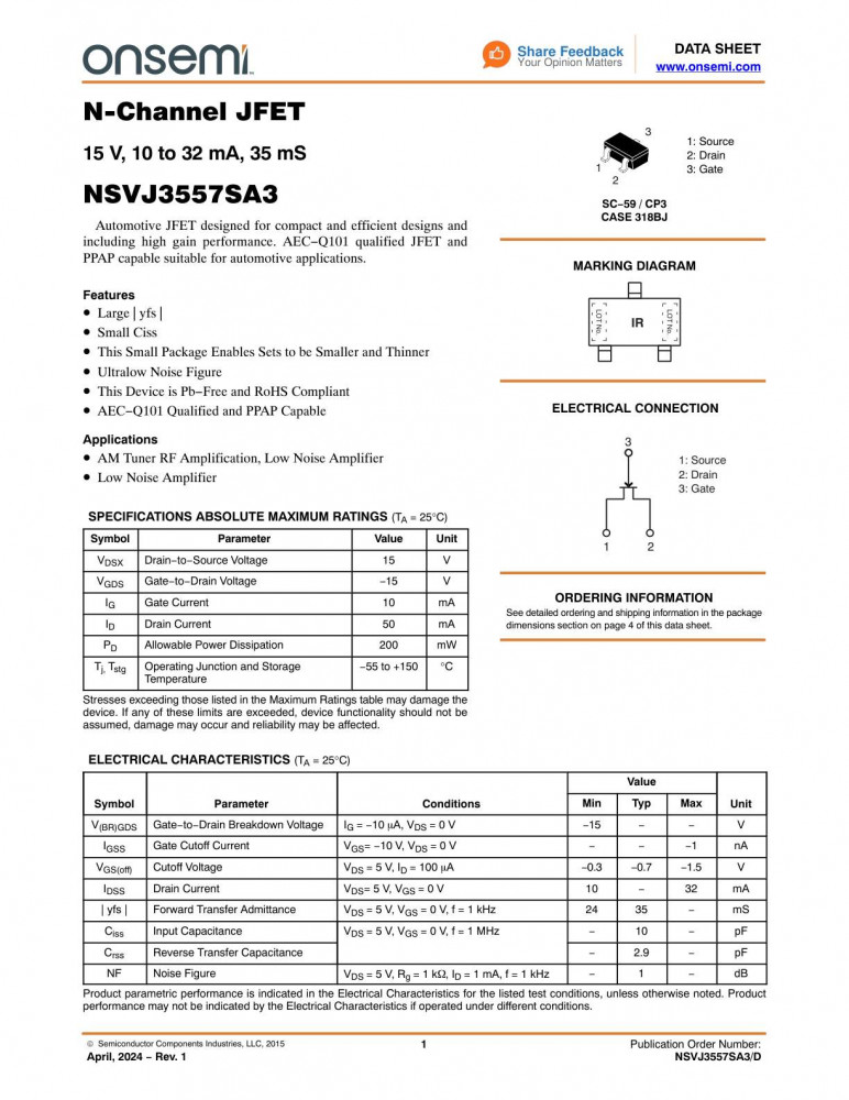 NSVJ3557SA3 technical document page 1