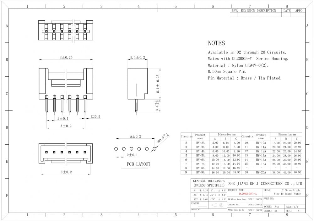 DLL HY-13AWB technical drawing page 4