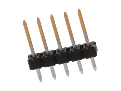 KK 254 Breakaway Header, Vertical, 5 Circuits, 0.38µm Gold (Au) Plating, Mating Pin Length 7.49mm, Bag for sale