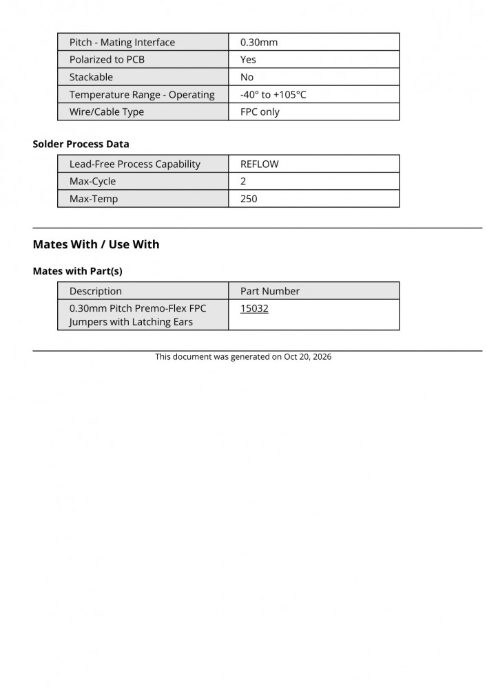 Technical document image 3 for MOLEX 5035661102