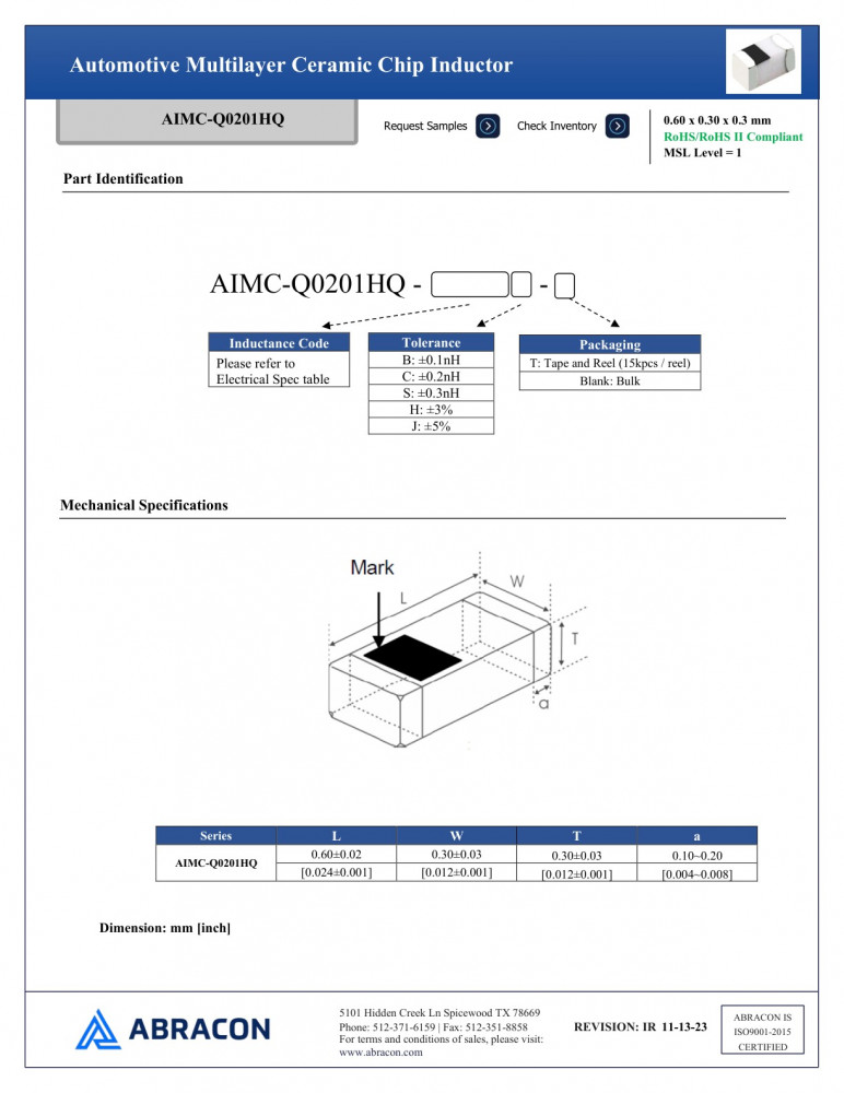 AIMC-Q0201HQ product document page 3