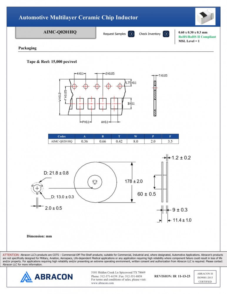 AIMC-Q0201HQ product document page 5