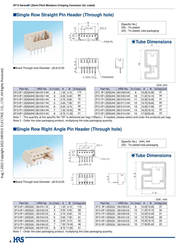 HRS DF13 datasheet page 4