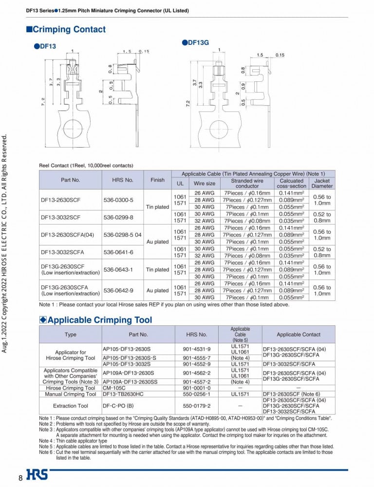 HRS DF13 datasheet page 8