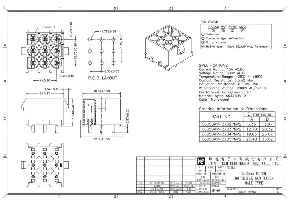 C6350WV-3X04PMV2 technical document preview