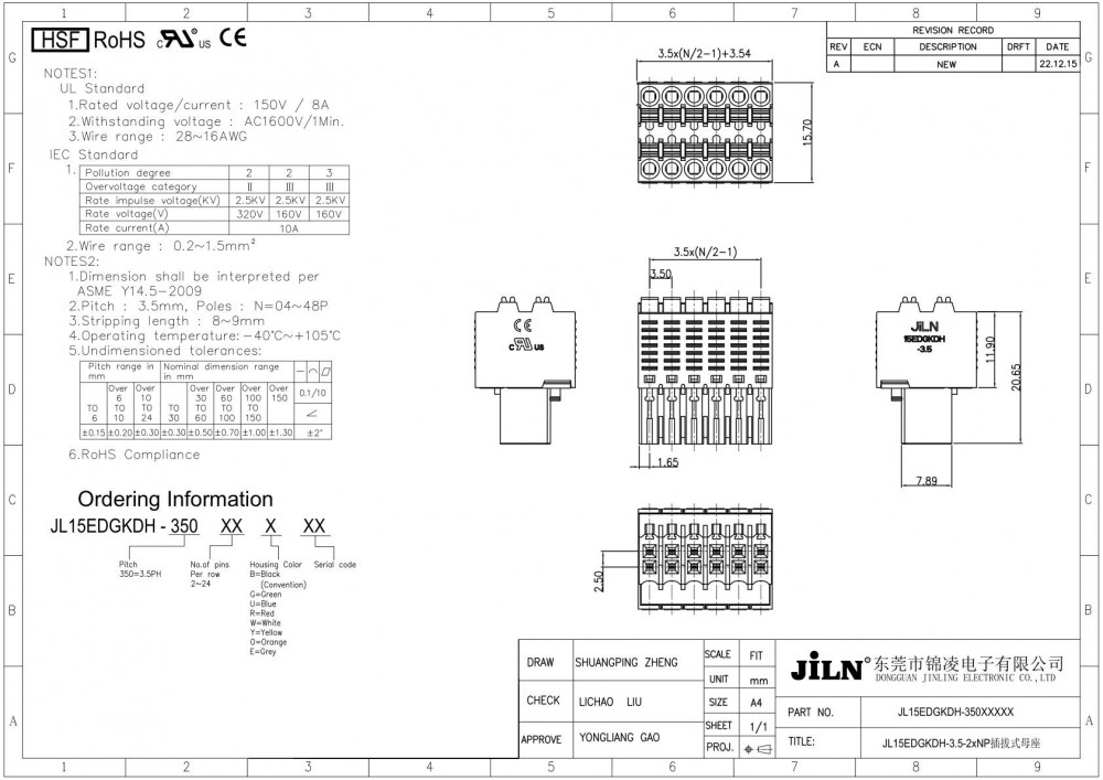 JL15EDGKDH-35011B01 technical document