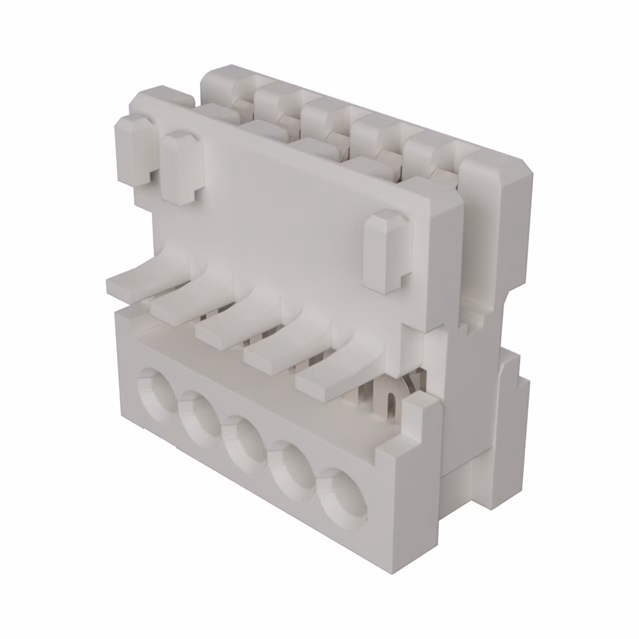 Appli-Mate RAST 2.5 Female Connector, 2.50mm Pitch, 5 Circuits, Positions C, D & E Removed, Open Endwalls for sale