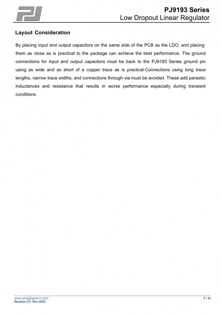 PJ9193 datasheet page 7