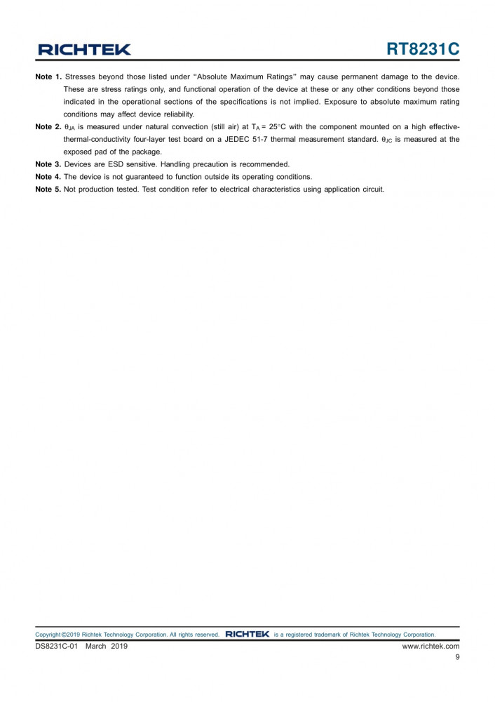 RT8231C datasheet page 9