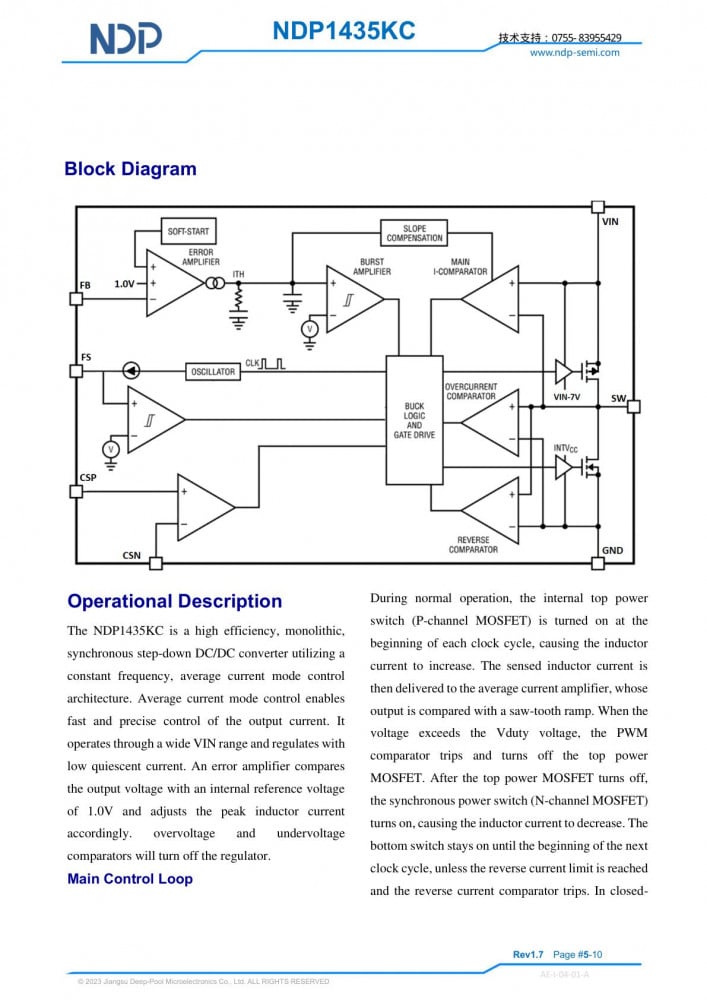 NDP1435KC datasheet page 5