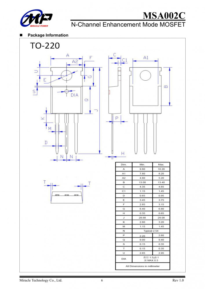 MSA002C datasheet page 6