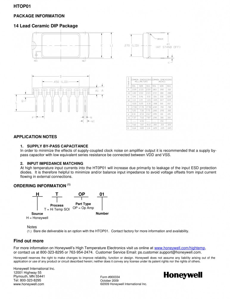HTOP01DC datasheet page 6