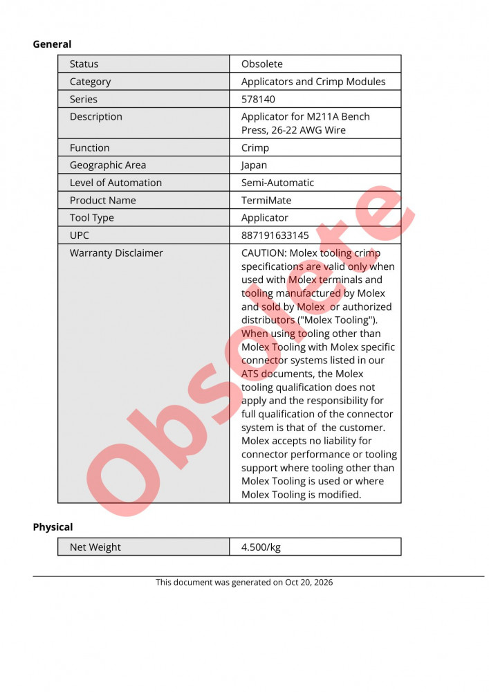 5781403000 tooling document preview, page 2