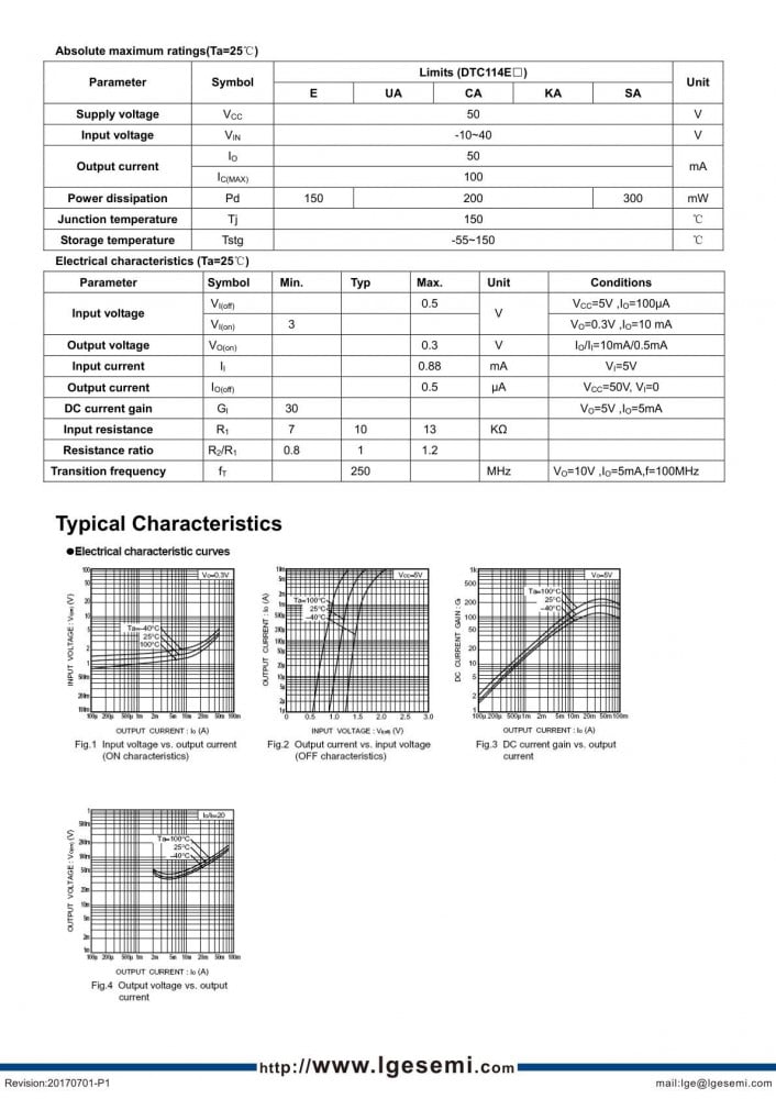 DTC114ECA datasheet page 2