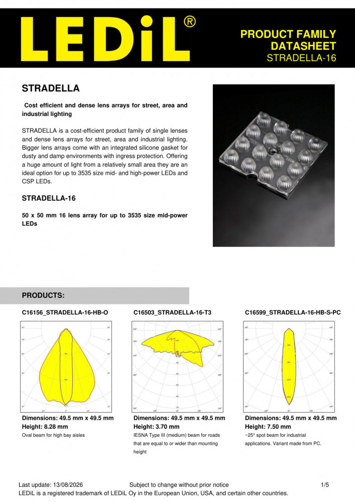 STRADELLA-16-HB-M-PC technical document page 1