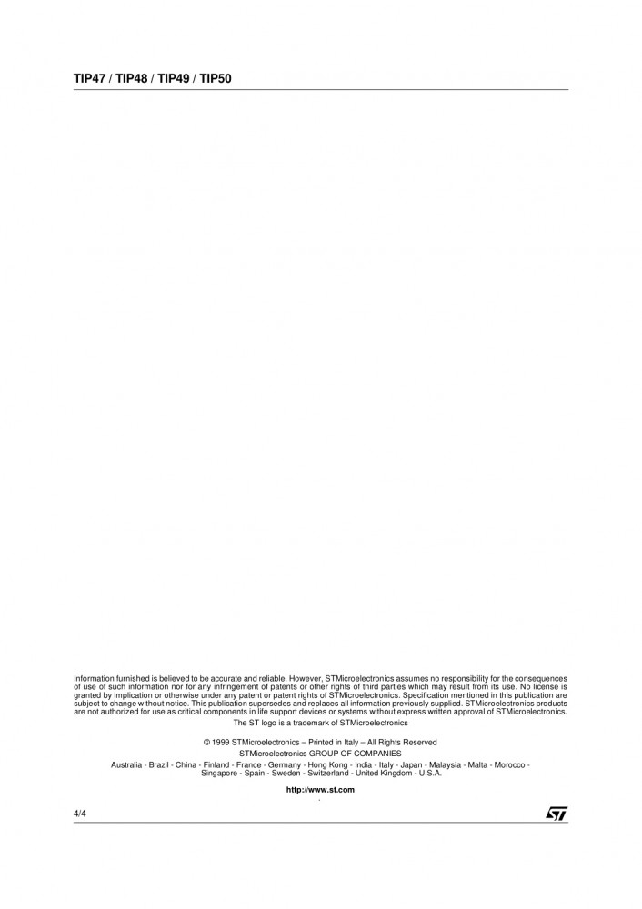 TIP47 datasheet page 4
