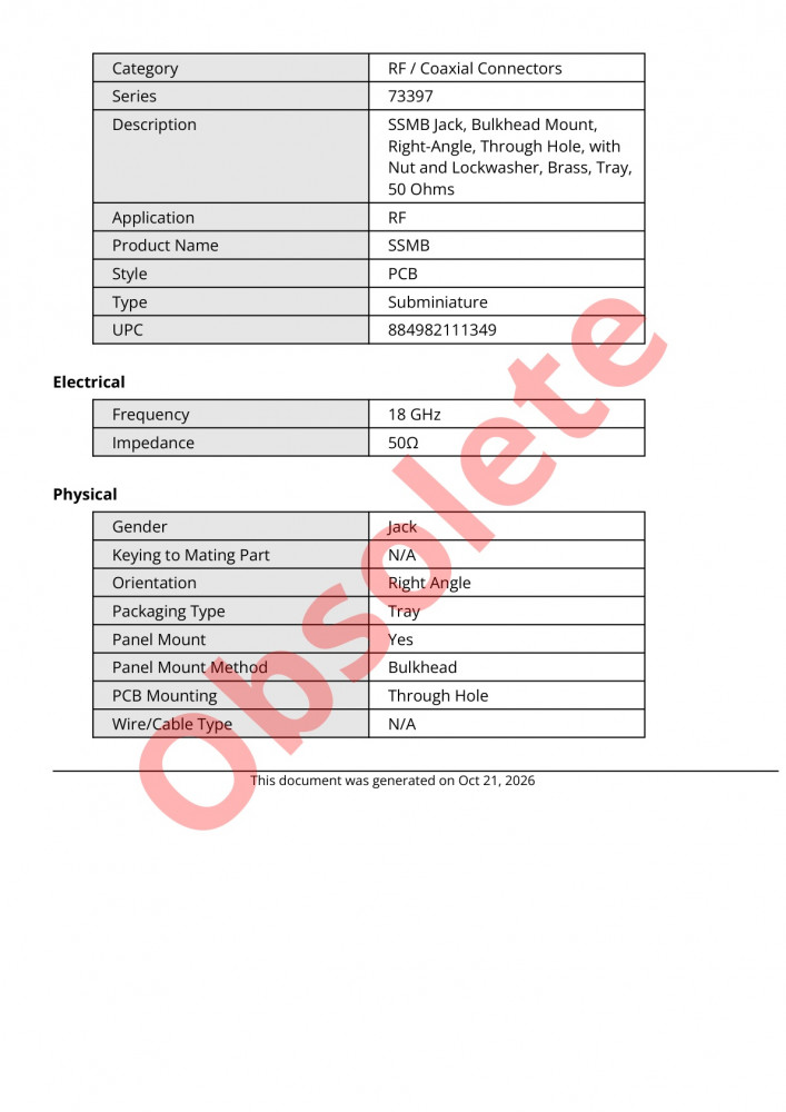 Technical document image 2 for MOLEX 733976120