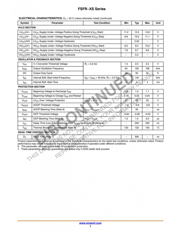 FSFR-XS datasheet page 7