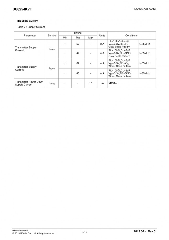 BU8254KVT-E2 technical document page 8