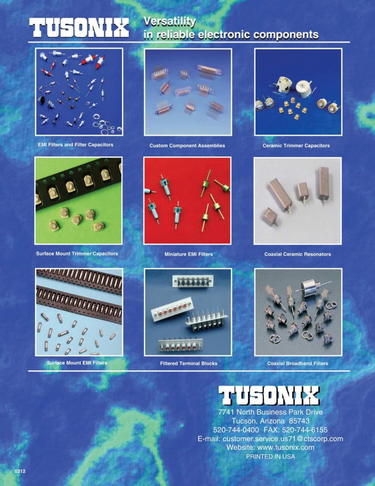 Tusonix catalog page 8