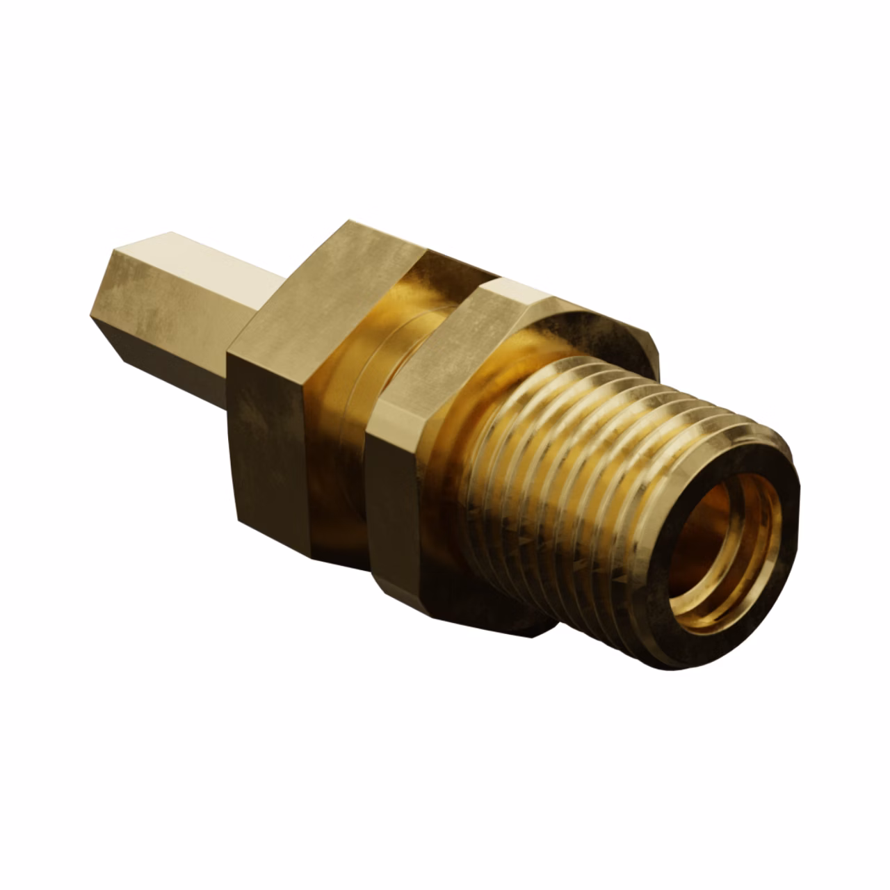 MMCX Jack, Straight, Bulkhead, Crimp, RG-178 Cable, Brass Body, Gold (Au) Plated 50 Ohms for sale