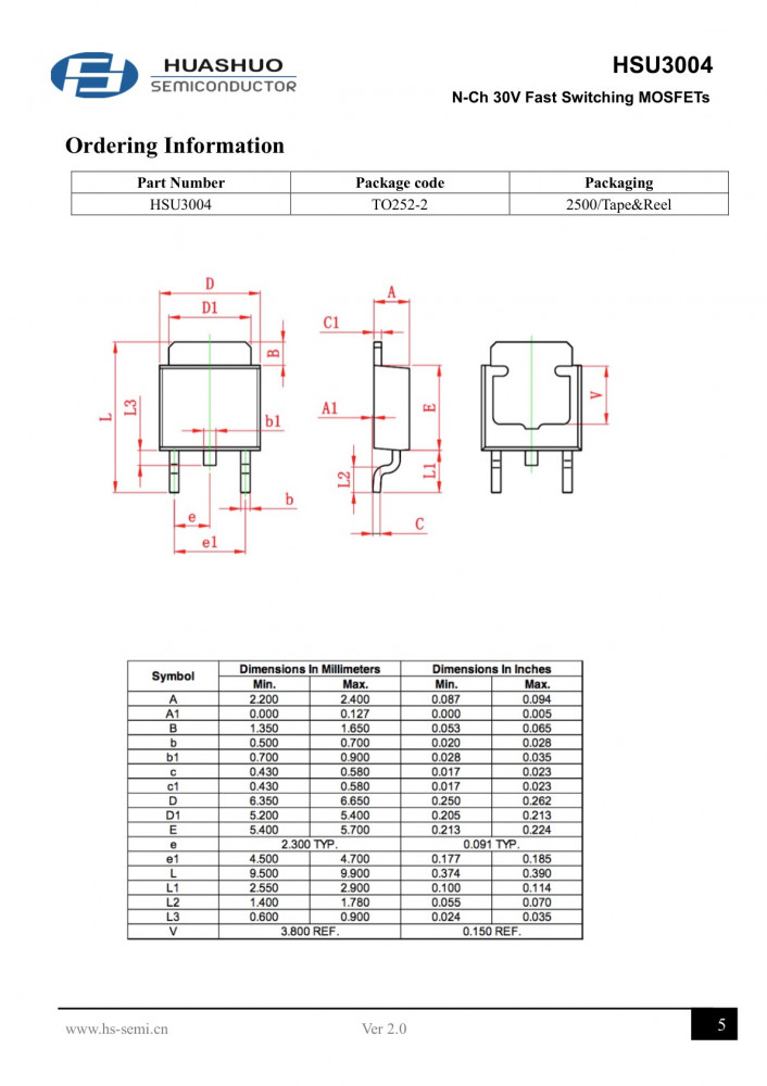 HSU3004 datasheet page 5
