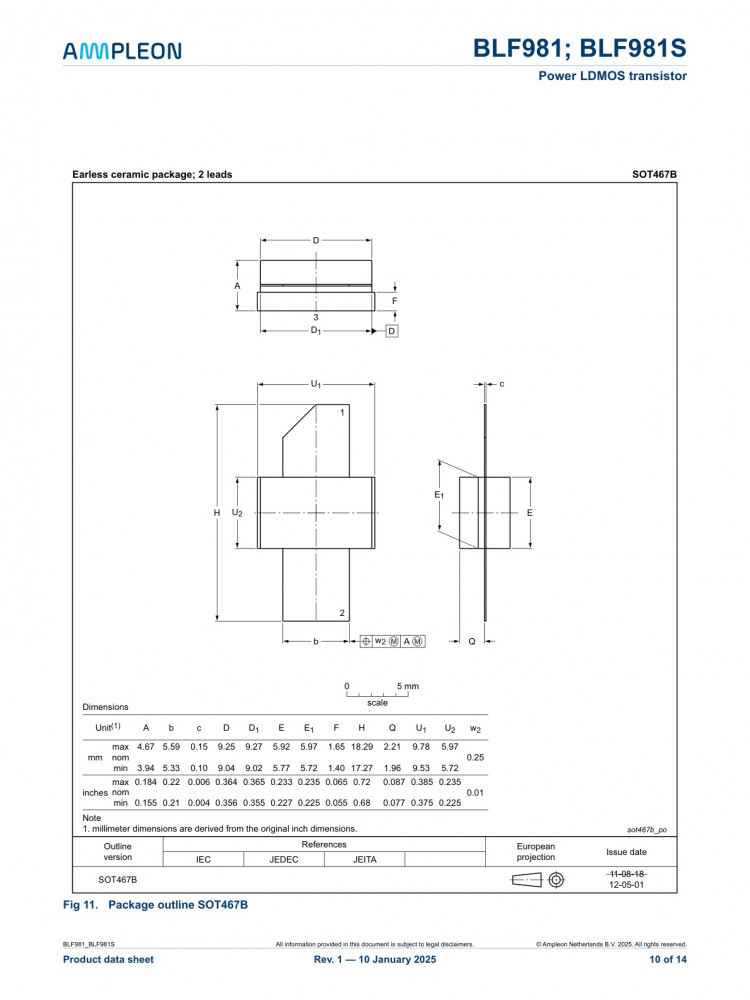 BLF981S datasheet page 10