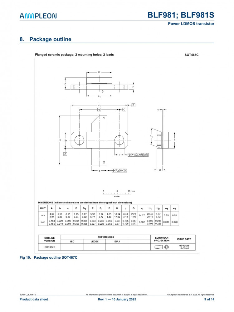 BLF981S datasheet page 9