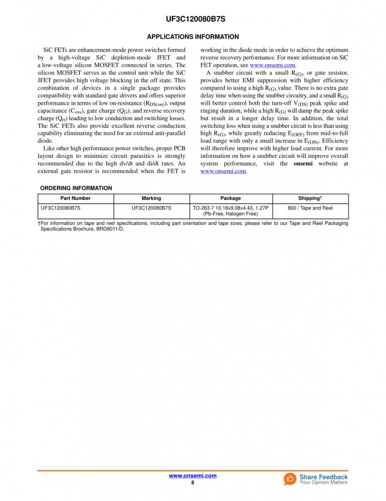 UF3C120080B7S datasheet page 8