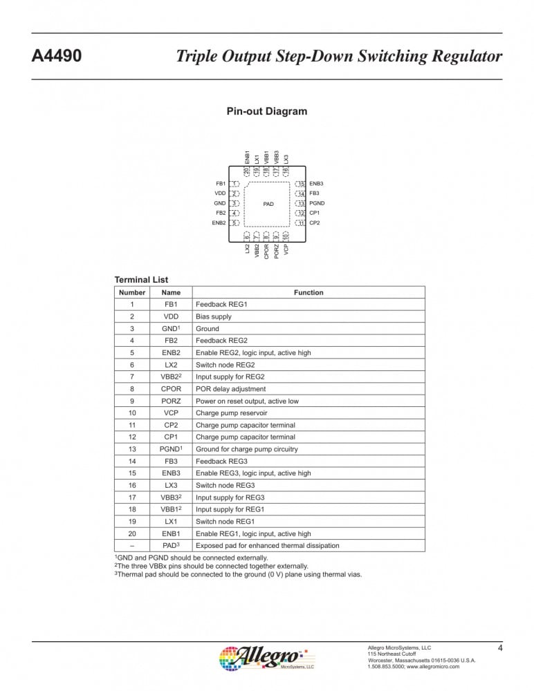 A4490EESTR-T datasheet page 4