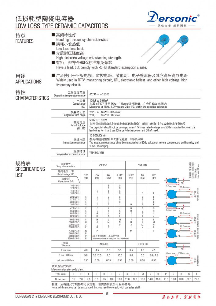 Dersonic approval specification page 9